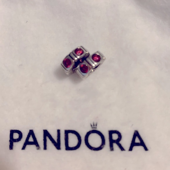 Pandora | Jewelry | 2 Pandora Red Trinity Spacers | Poshmark